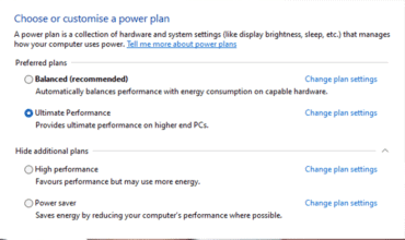 Ultimate Performance Power Plan in Windows 11