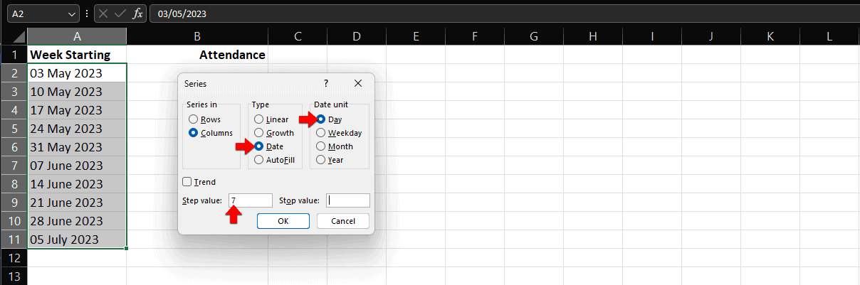 Using Auto Fill to Fill in Dates | Elluminet Press