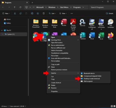 Add Icon to Desktop in Windows 11